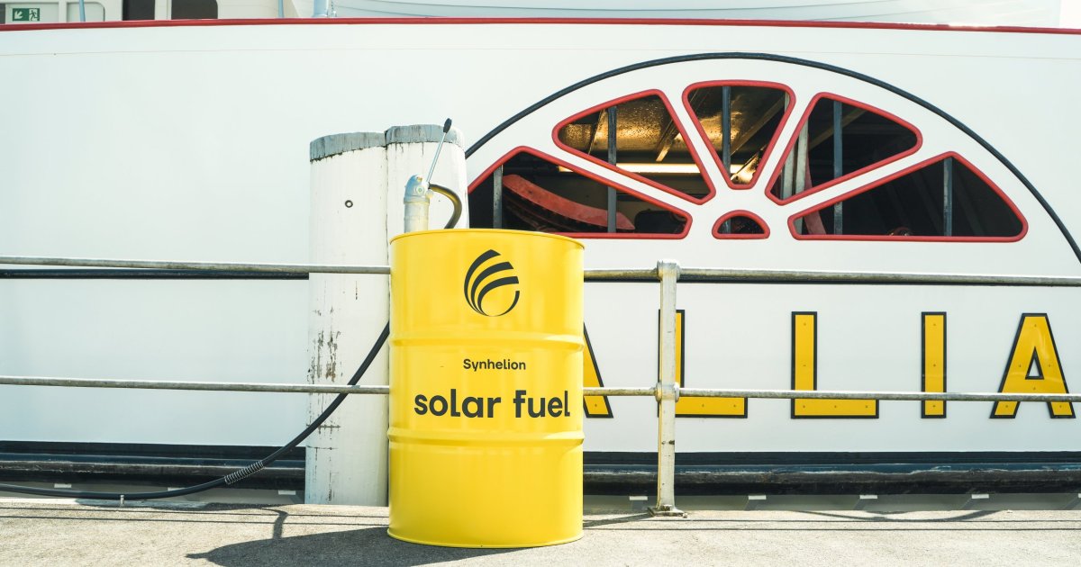 Synhelion’s solar fuel powers steamboat in world first | Synhelion
